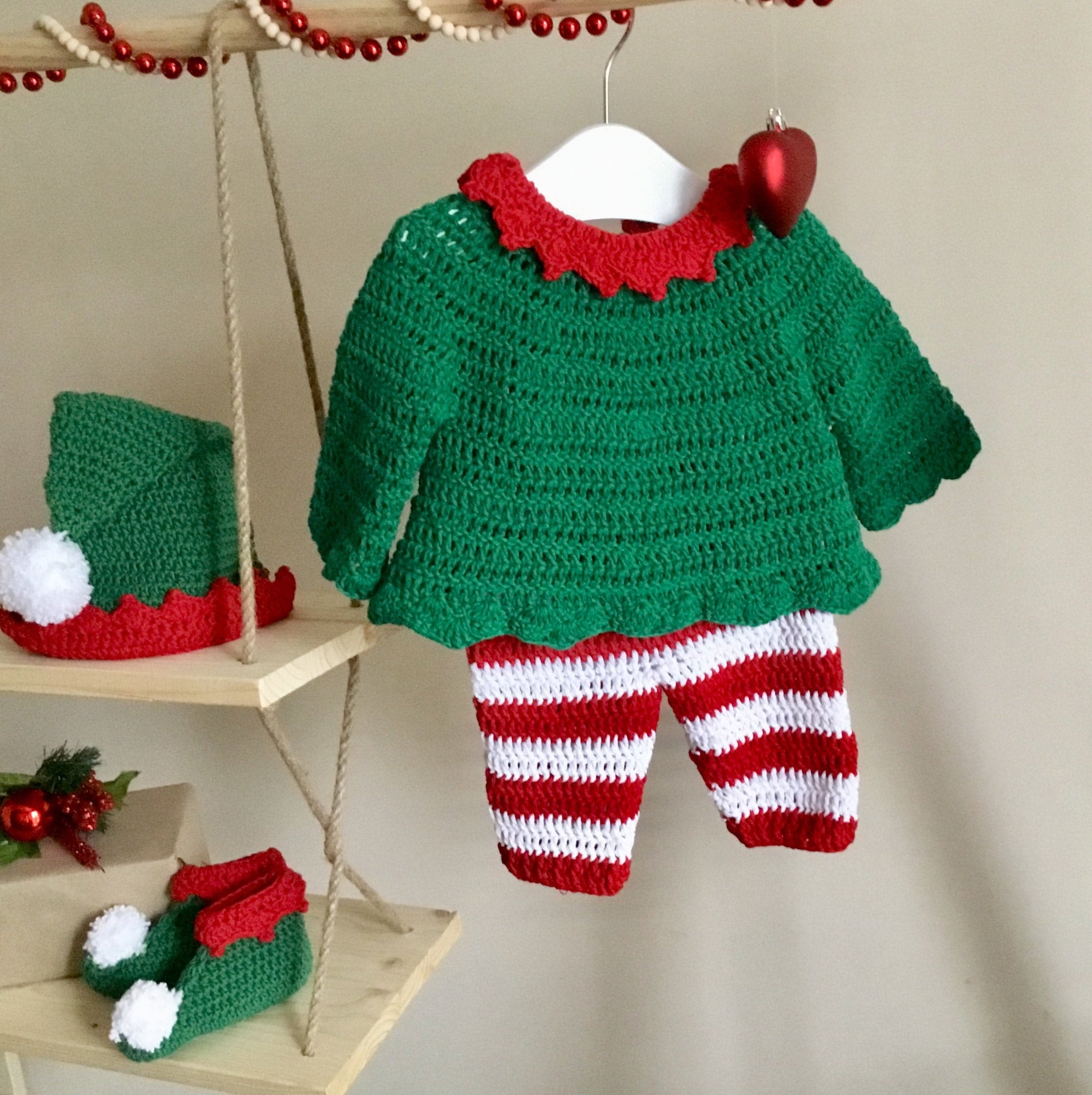 Crochet PATTERN Elf Baby Costume Top & Pants Pattern N 329 - Etsy UK