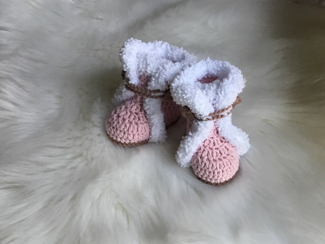 Crochet PATTERN Winter Baby Boot & Hat Set N 290 | Etsy