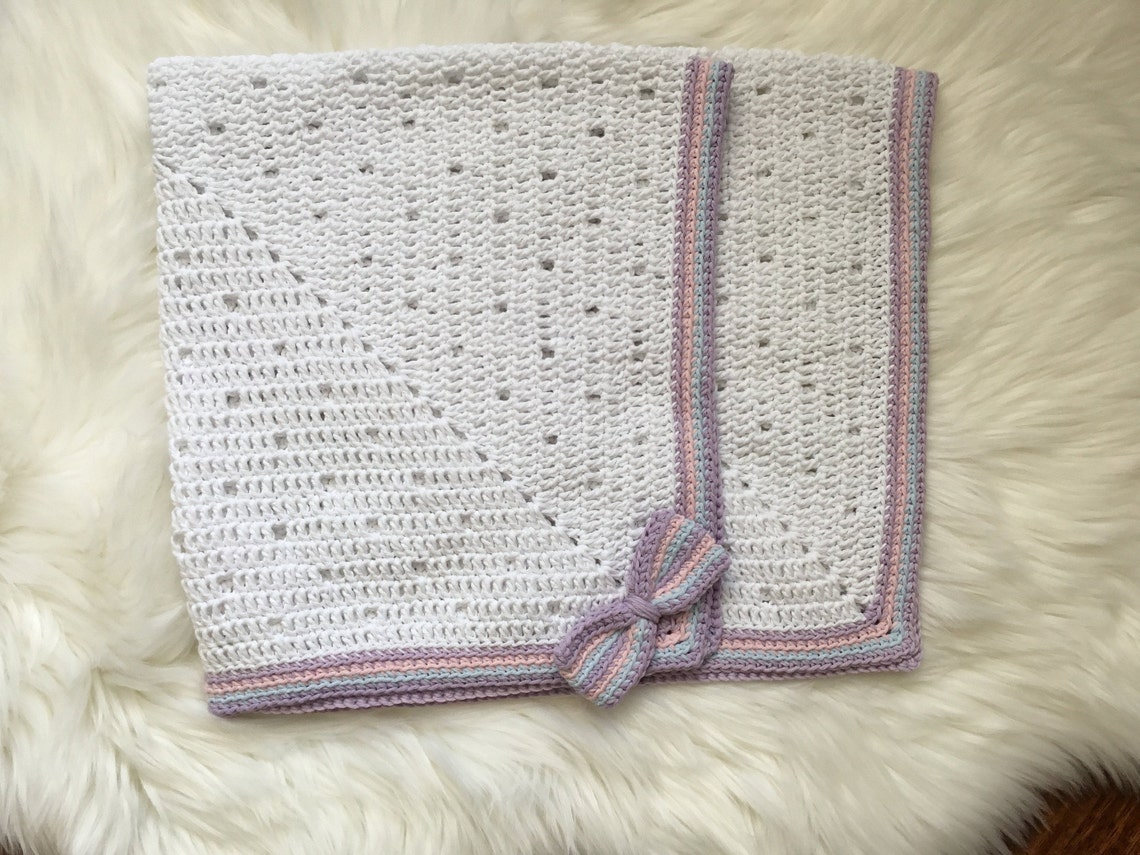 Crochet PATTERN Spring Drops Baby Blanket Pattern No 356 - Etsy