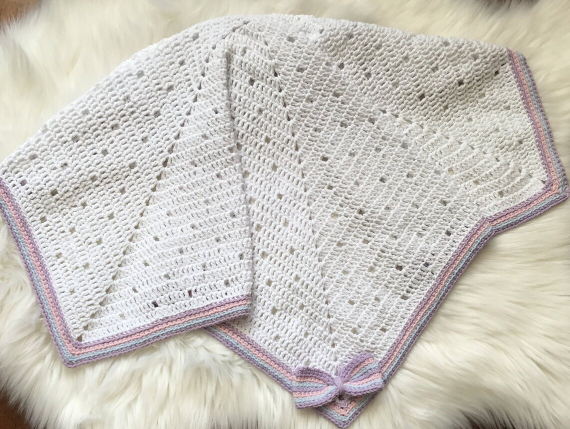 Crochet PATTERN Spring Drops Baby Blanket Pattern No 356 - Etsy