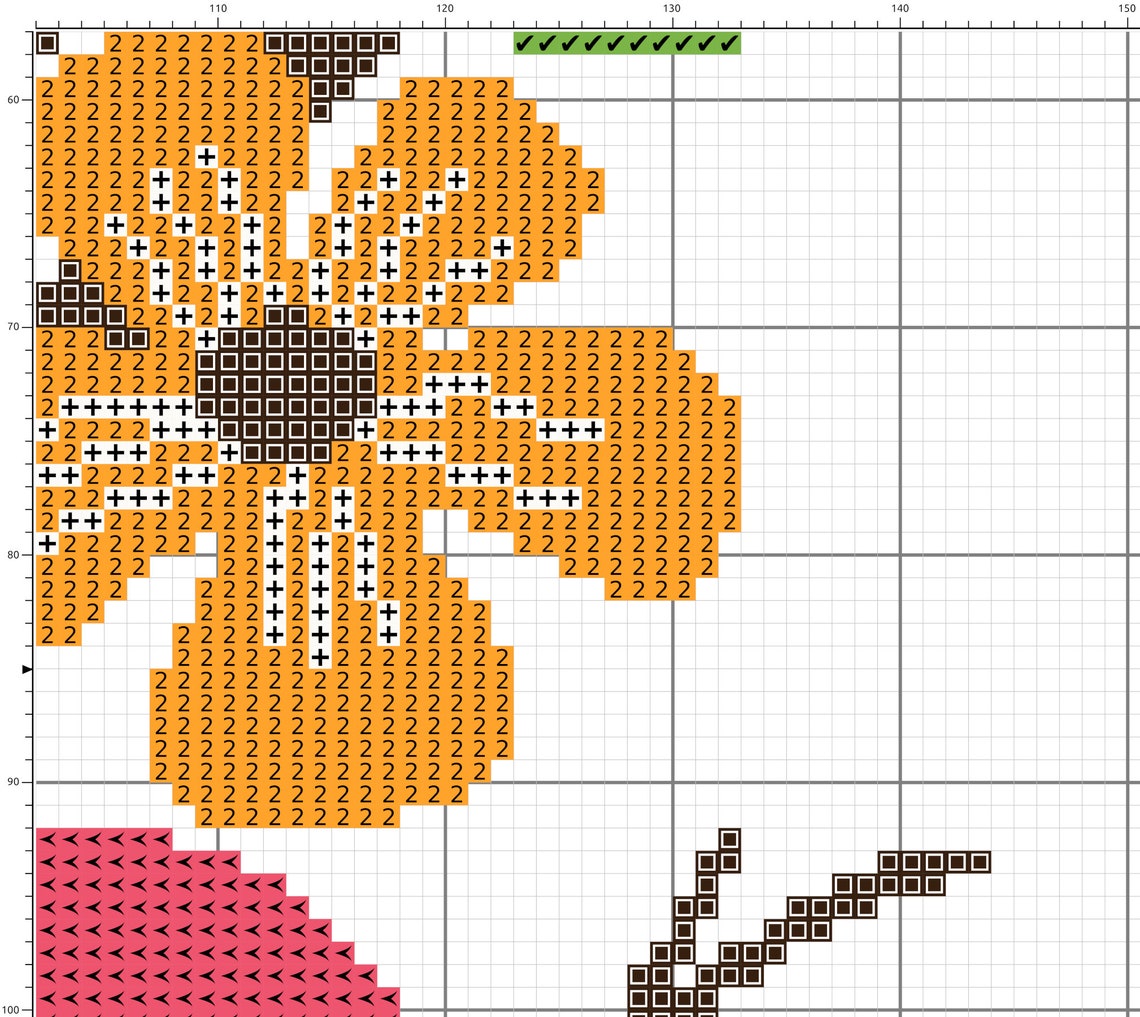 Branch of Flowers Cross Stitch Pattern, Floral Counted Needlepoint ...