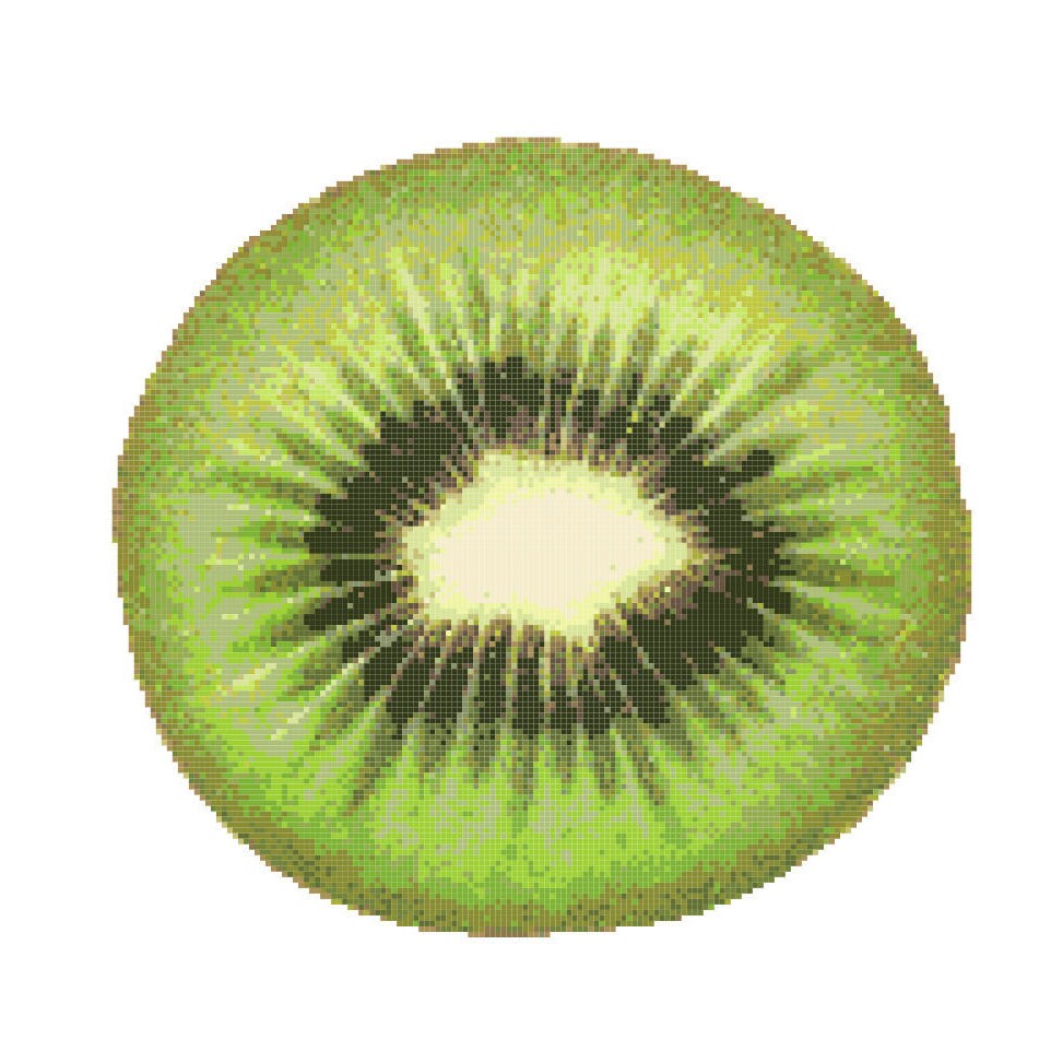 Kiwi Cross Stitch Pattern, Half Kiwi Pattern, Digital Print, Instant ...