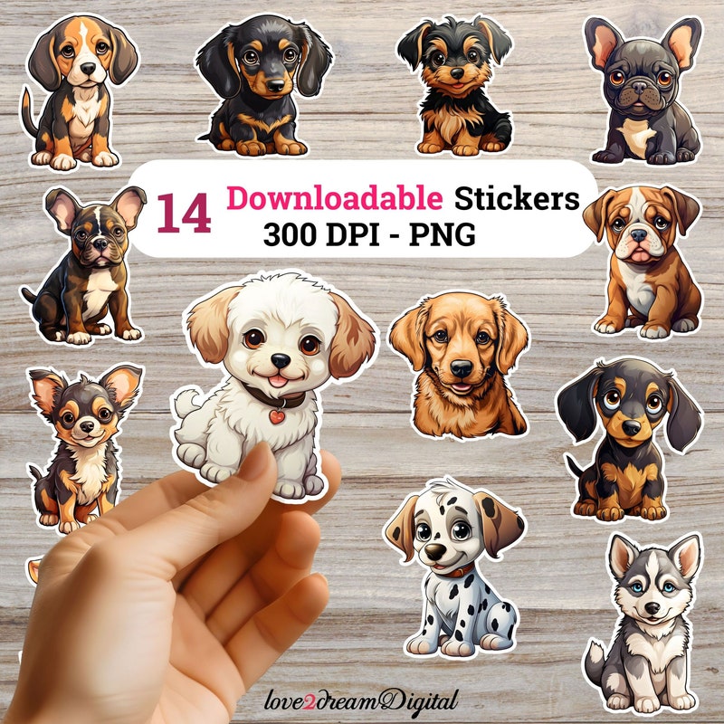 Stickers de perros - Etsy México