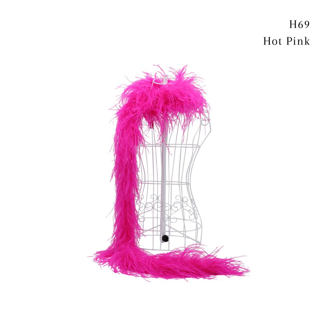 2 Ply, Ostrich Feather Boa, Soft Ostrich Boa, Luxury Feather Trim ...
