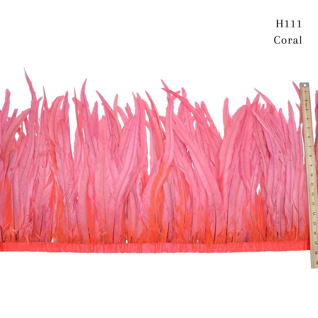 1 Yds 16-inch Cocktail Feather Trim, Feather Yards, Long Feathers, DIY ...