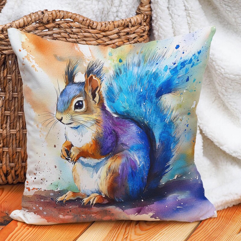 Squirrel Pillow - Etsy