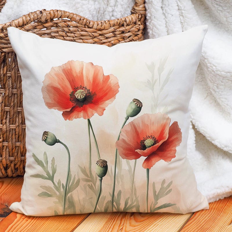 Poppy Pillows - Etsy