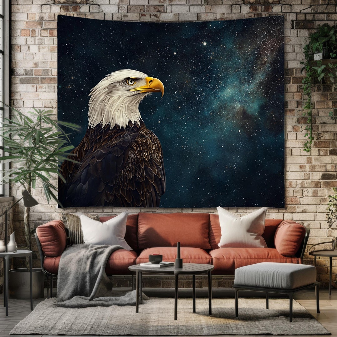 Majestic Bald Eagle Wall Hanging Tapestry, Patriotic Eagle Tapestry for ...