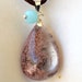 Lodolite Pendant, Phantom Quartz Pendant, Pink Lodolite, Gemstone ...