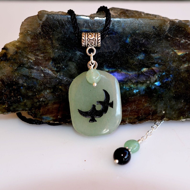 Green Aventurine Pendant Green Aventurine Necklace Gemstone - Etsy