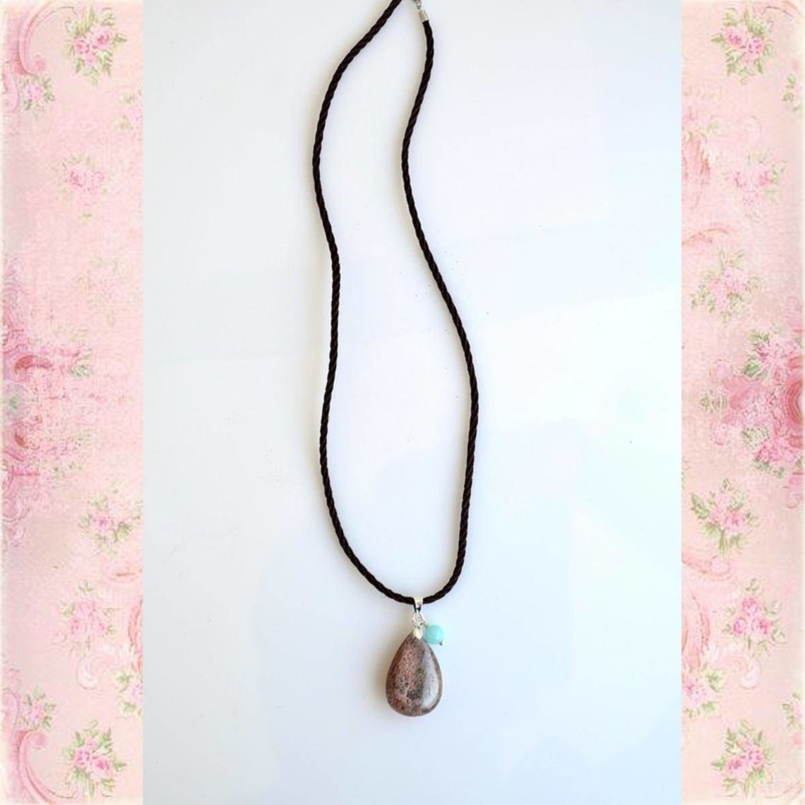 Lodolite Pendant Phantom Quartz Pendant Pink Lodolite - Etsy