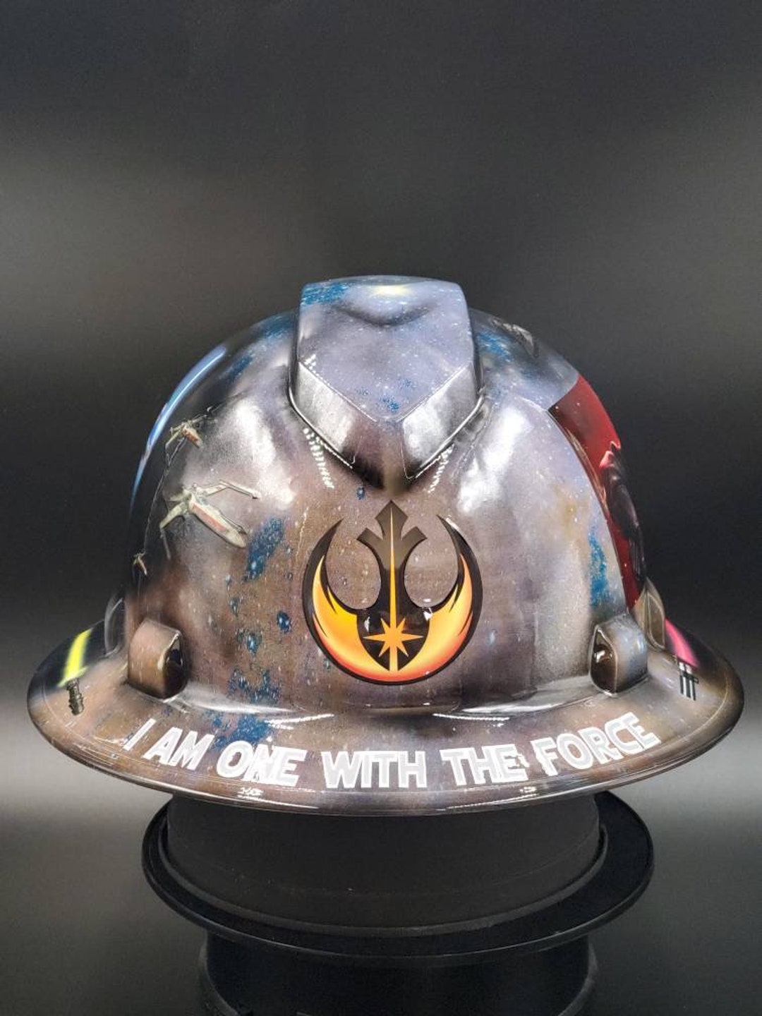 One With the Force and Vader Full Brim Custom Hard Hat - Etsy