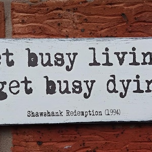Shawshank Redemption Quote Hanging Wooden Sign - Etsy