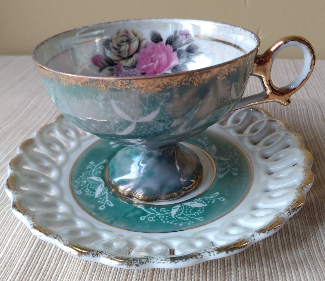 Tasse à Thé Et Soucoupe Magenta || Magenta Tea Cup and Saucer - Etsy