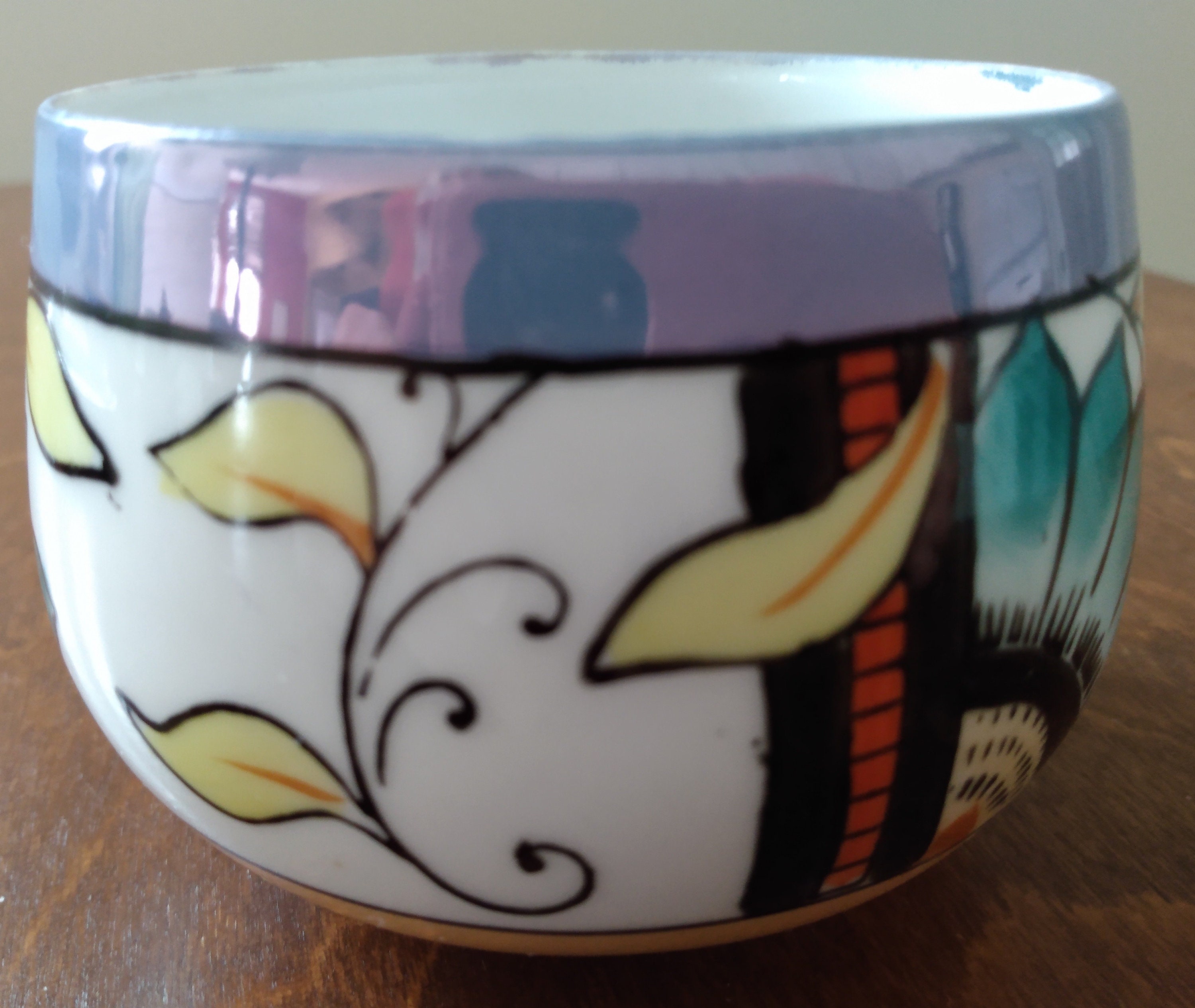 Chikaramachi 1 Teacup and Saucer Lusterware Vintage Floral Flower Japan ...