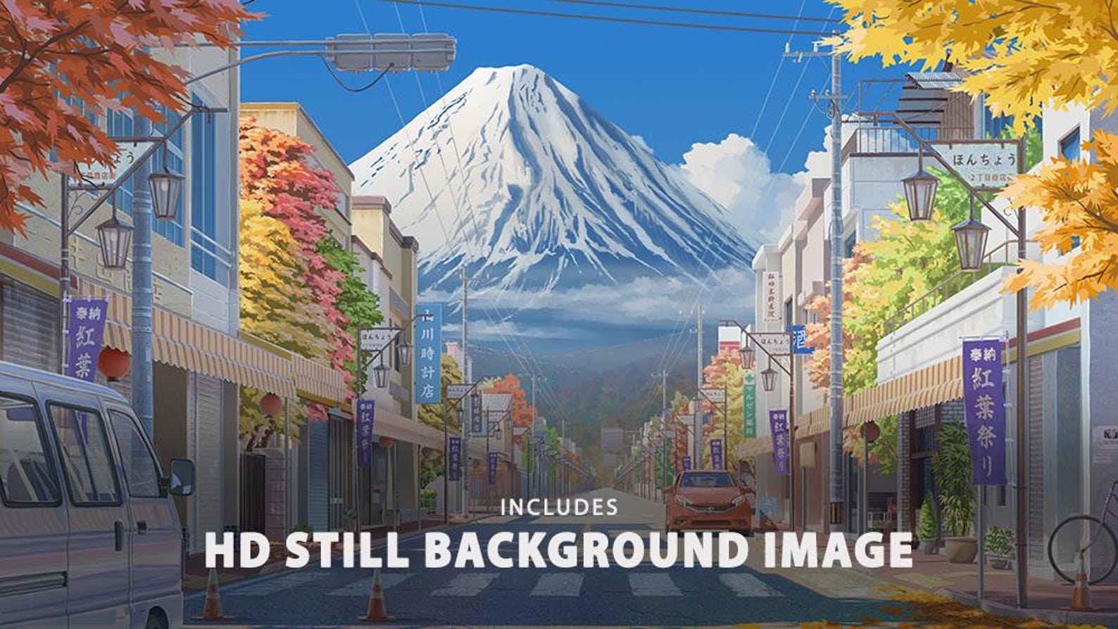 Fujisan. 4k Animated Background for Desktop Wallpaper, iPhone & Android ...