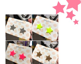 Green Neon Studs | Etsy