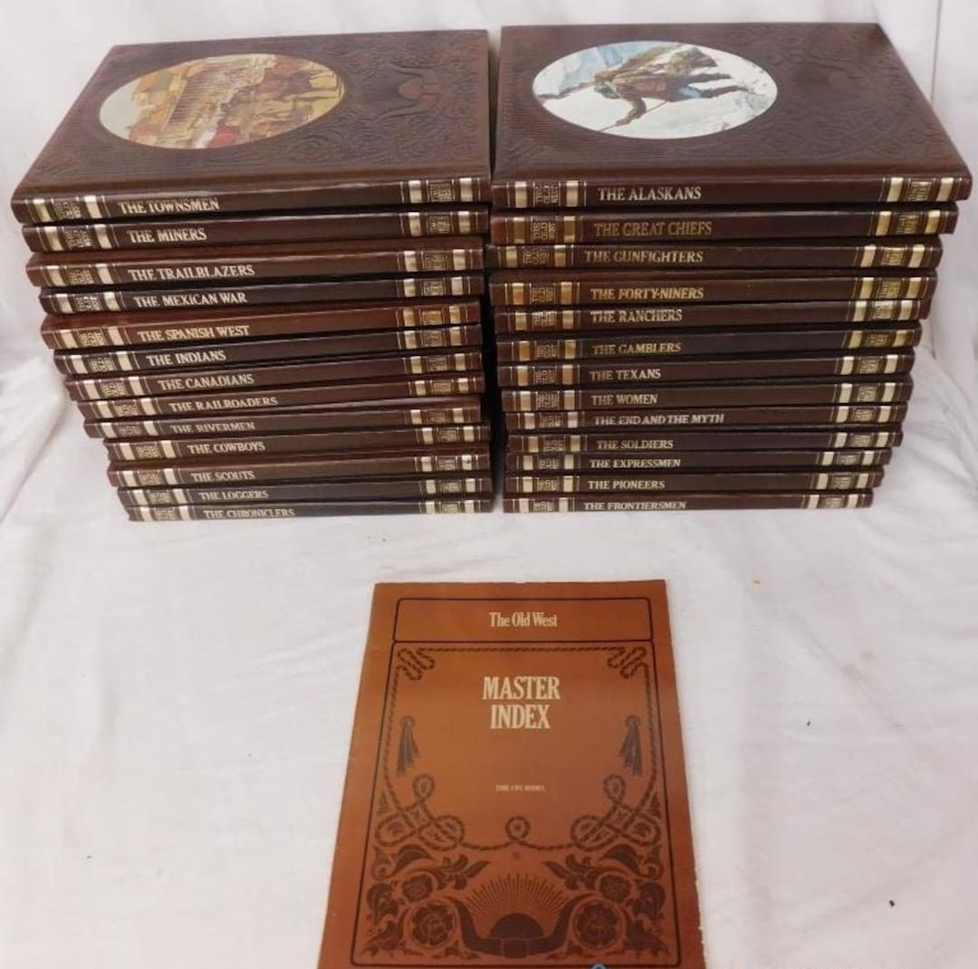 Time-life Books the Old West Series complete 26 Volume Set Leatherette ...