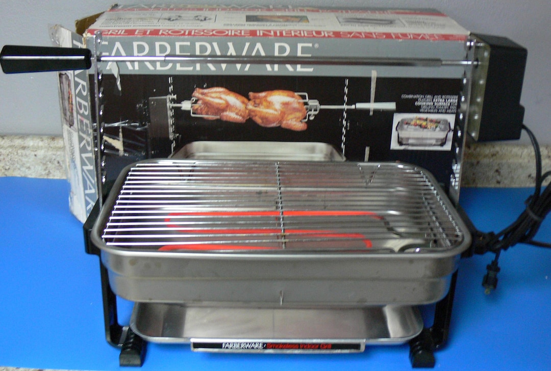 Farberware Open Hearth Electric Broiler Rotisserie/grill R4550 Vintage ...