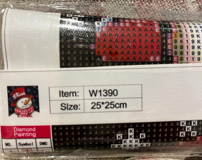 Diamond Painting Kit W1390 Snowman Designed - Unopened - Etsy