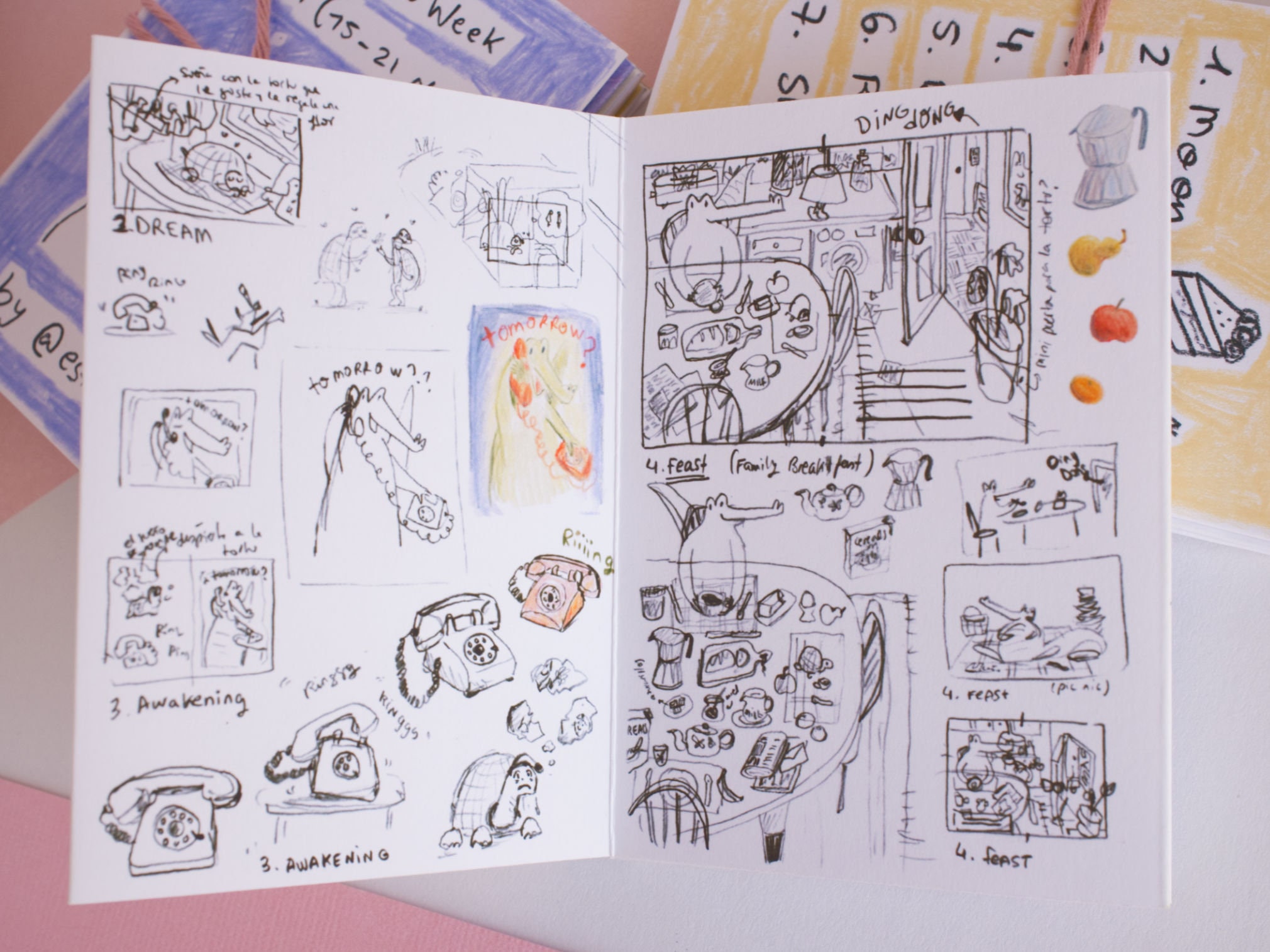 Cute and Tiny Handmade Zine. Lovely Animal Friendship Story. Mini ...