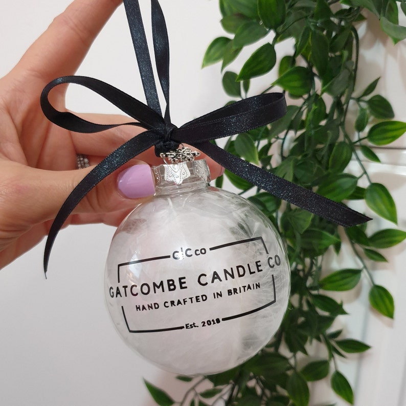 Personalised Business Logo Christmas Bauble Custom Tree - Etsy UK