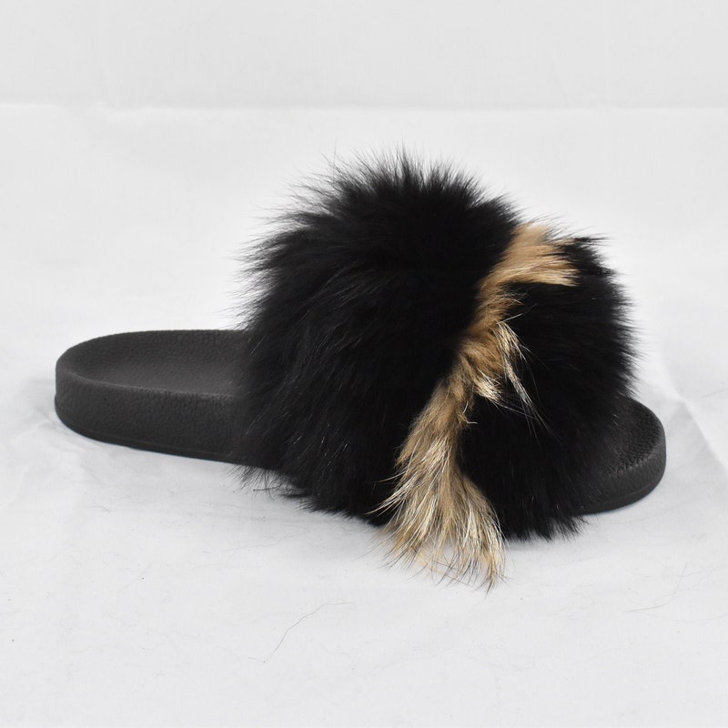 Fur Slides - Etsy