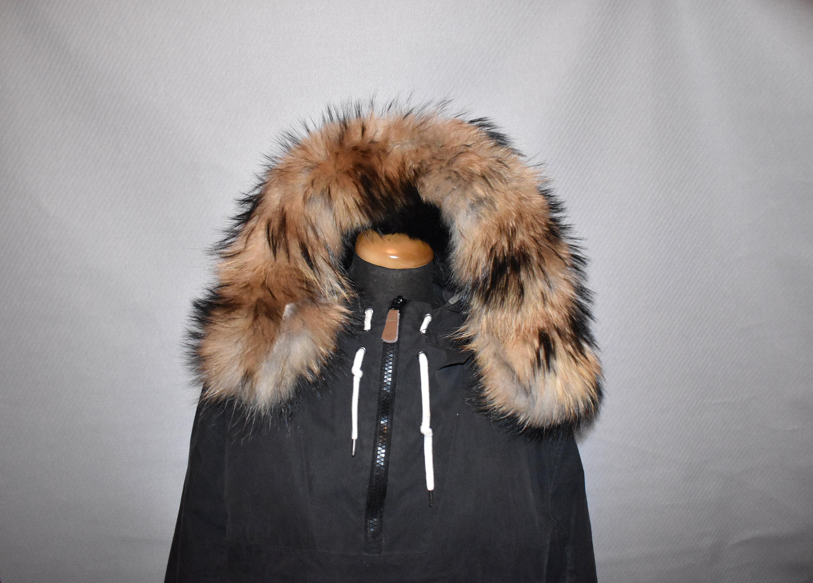 Fox Fur Trim for Hood Detachable Fur Trim Fur Collar - Etsy