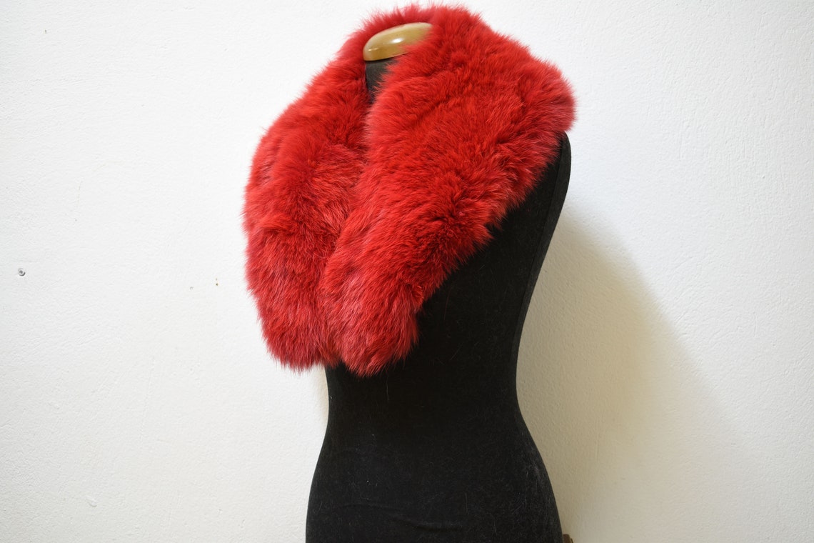 Genuine Real Red Fox Fur Collar Winter Collar Fur Collar - Etsy