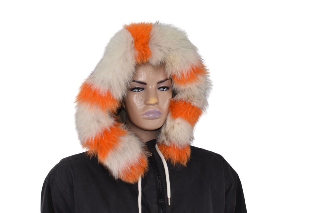 Fur for Hood | Fox Fur Stripe for Hood | Detachable Fur Trim Hood | Fur ...