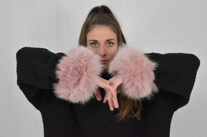 Amazing Real Natural Salmon Fox Fur Collar. Extra Gift: Fox | Etsy