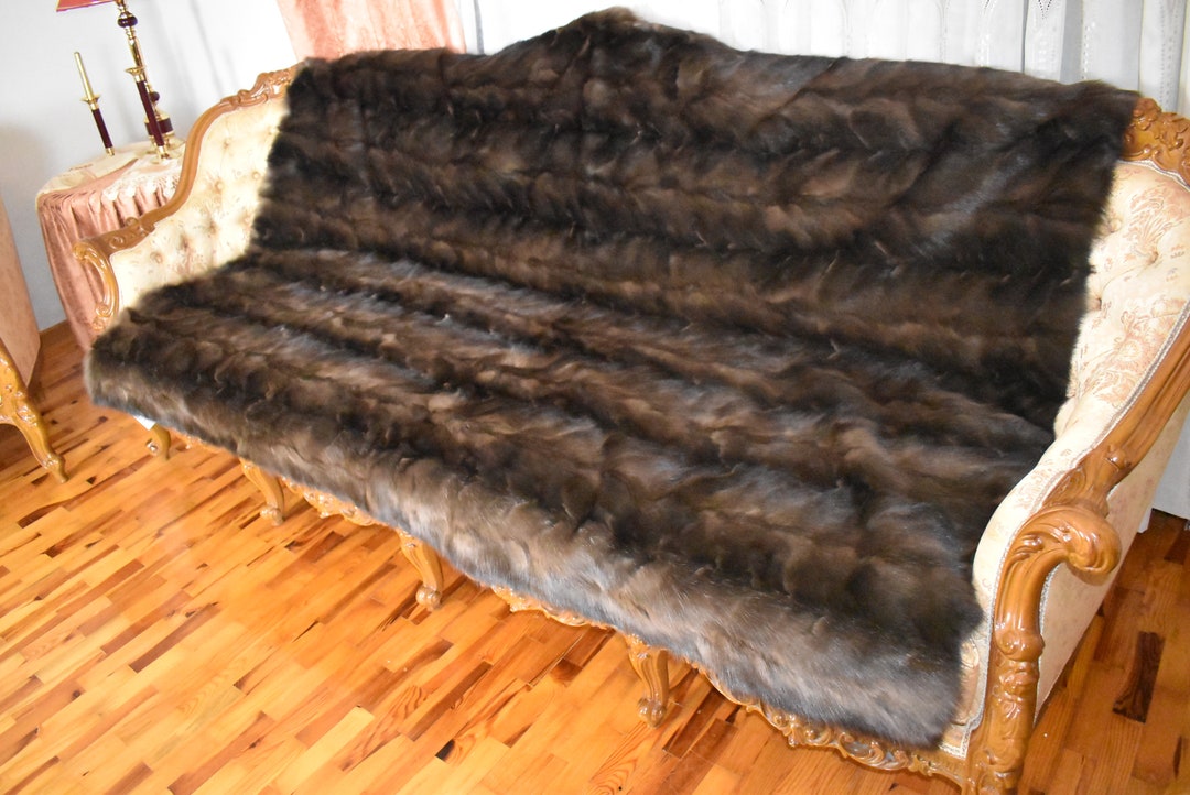 Real Sable Fur Blanket | Sable Fur Throw Top Quality |the Most LUXURY ...