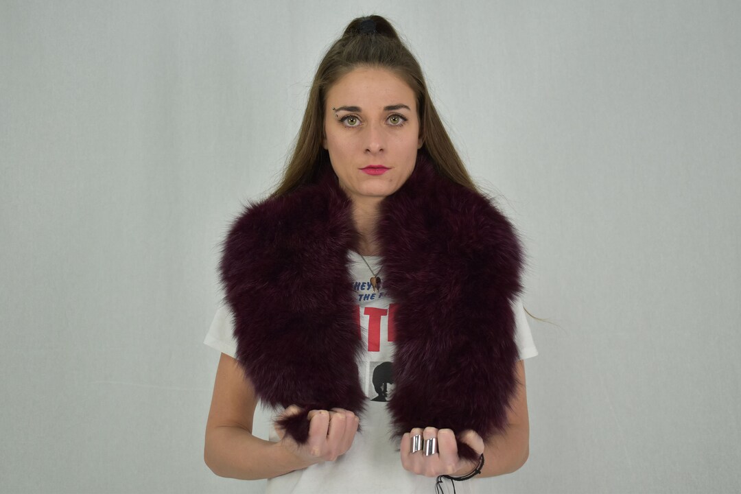 Fashionable Fox Fur Collar, Fox Collar, Winter Collar, Coat Collar ...