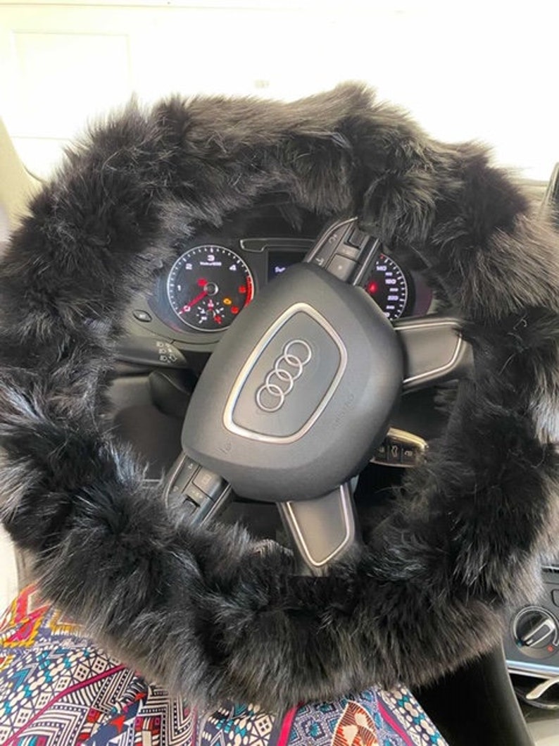 Fur Steering Wheel Cover Car Accessories Real Fox Fur - Etsy