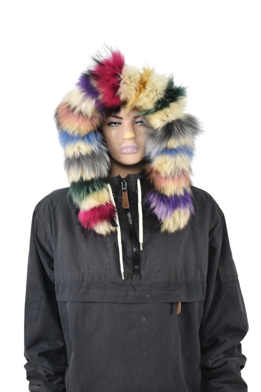 Fur for Hood | Fox Fur Stripe for Hood | Detachable Fur Trim Hood | Fur ...