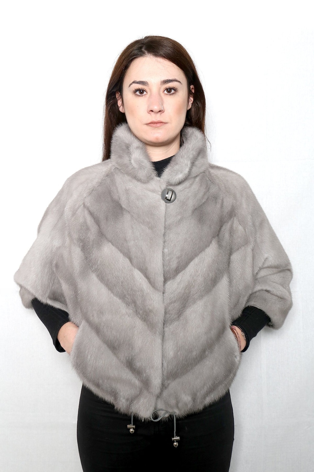 Silver Mink Fur Jacket. Mink Jacket for Woman!! - Etsy