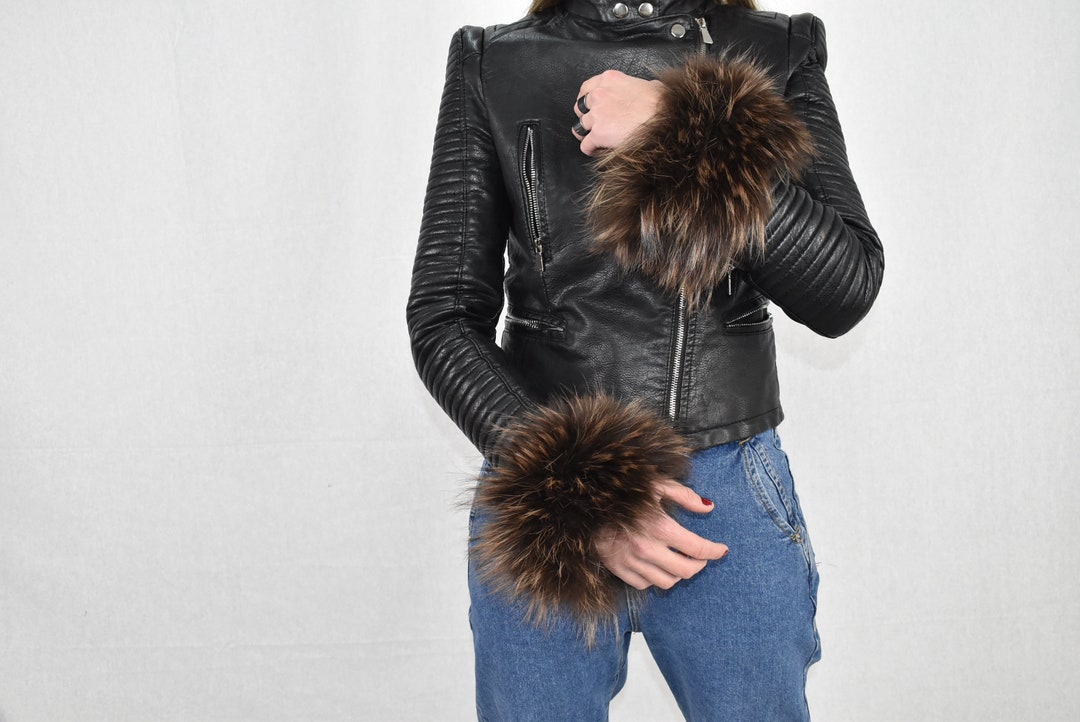Fur Cuffs for Jacket and Coat,fur Wrist Band, Brown Fox Fur Cuff ...