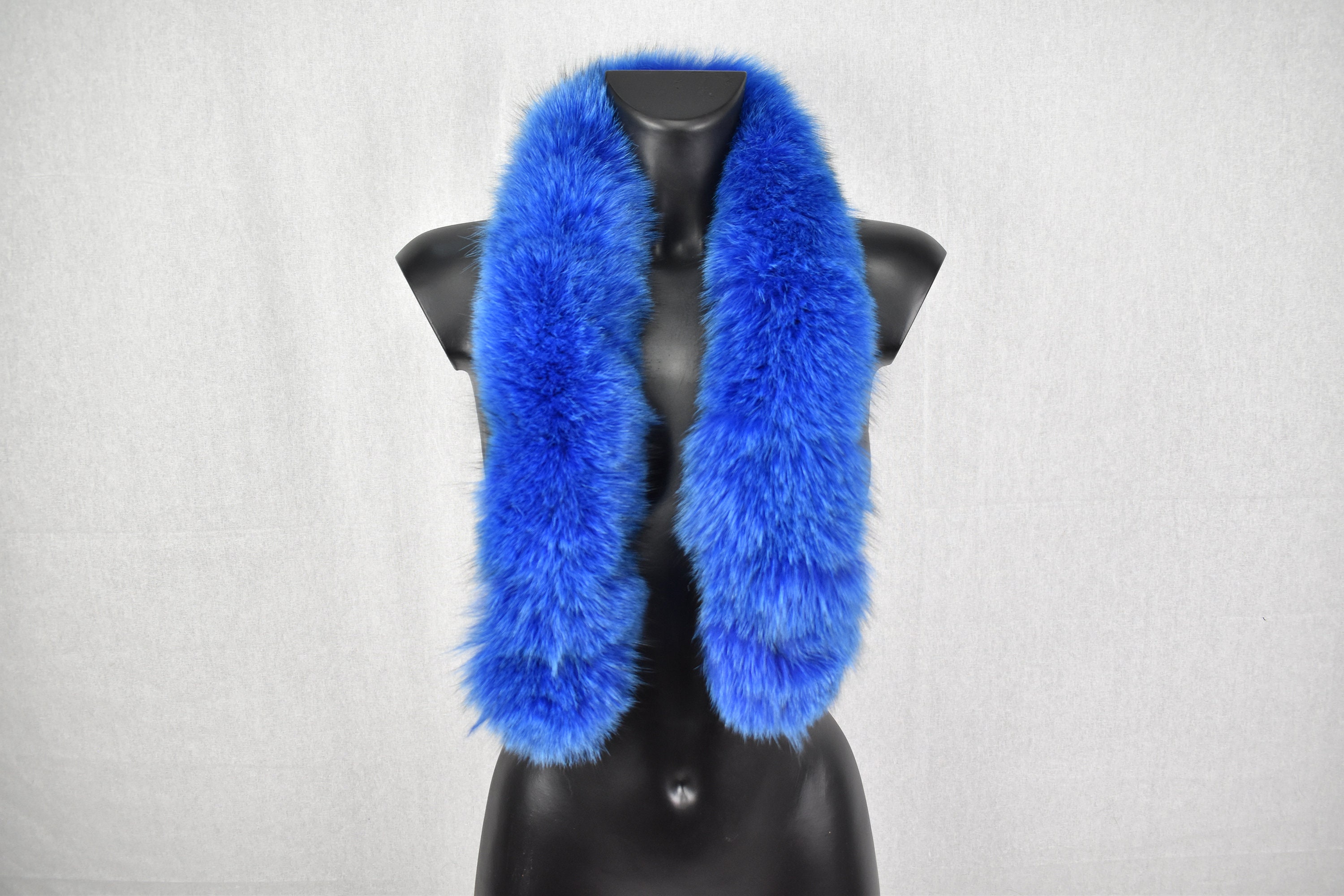 Detachable Fox Fur Trim for Parka Fur Trim for Hood Royal | Etsy