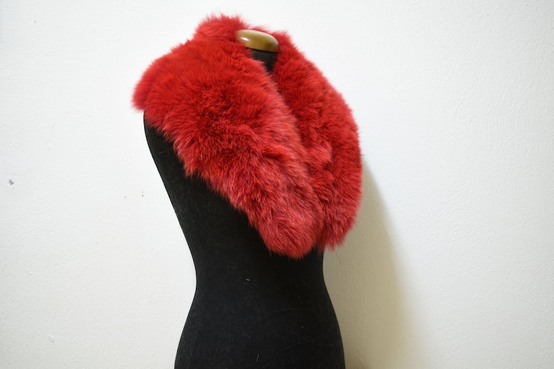 Genuine Real Red Fox Fur Collar, Winter Collar, Fur Collar, Made in ...