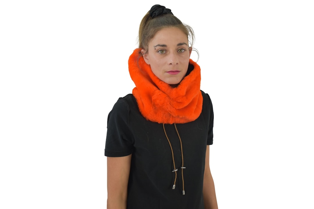 Shearling Fur Neck Warmer | Fur Snood | Sheepskin Neck Warmer | Fur ...