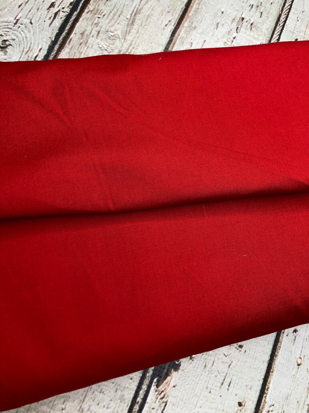 Clearance Red Broadcloth Cotton Fabric Finders 100 Percent Red Solid ...