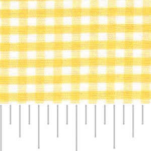Yellow Gingham Fabric 1/8 Inch Gingham Fabric Finders Check Fabric ...