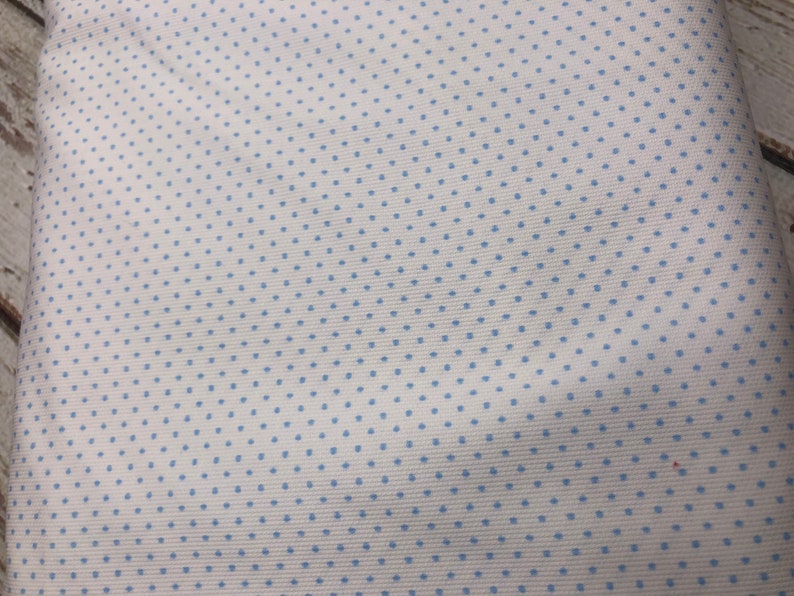 Blue Mini Dot Pique Cotton Fabric Finders 100 Percent Cotton - Etsy