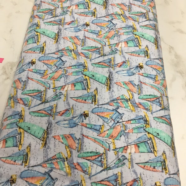 Sailboat Fabric - Etsy
