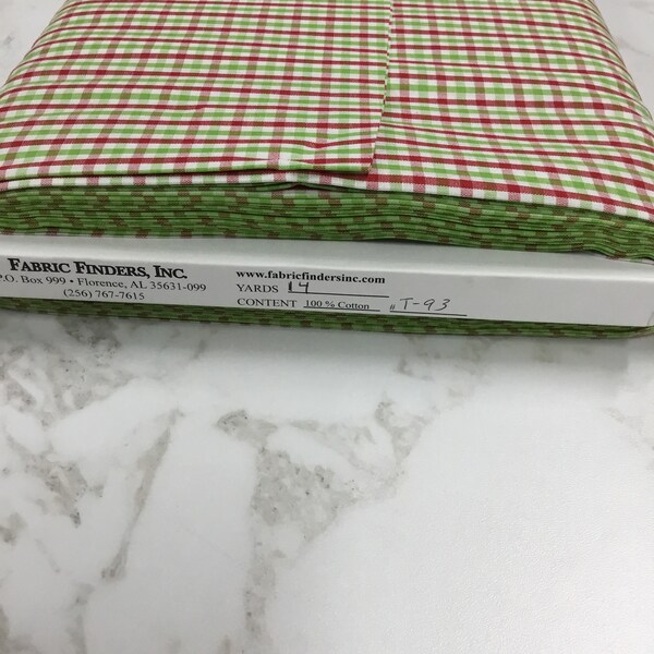 Red Check Fabric - Etsy