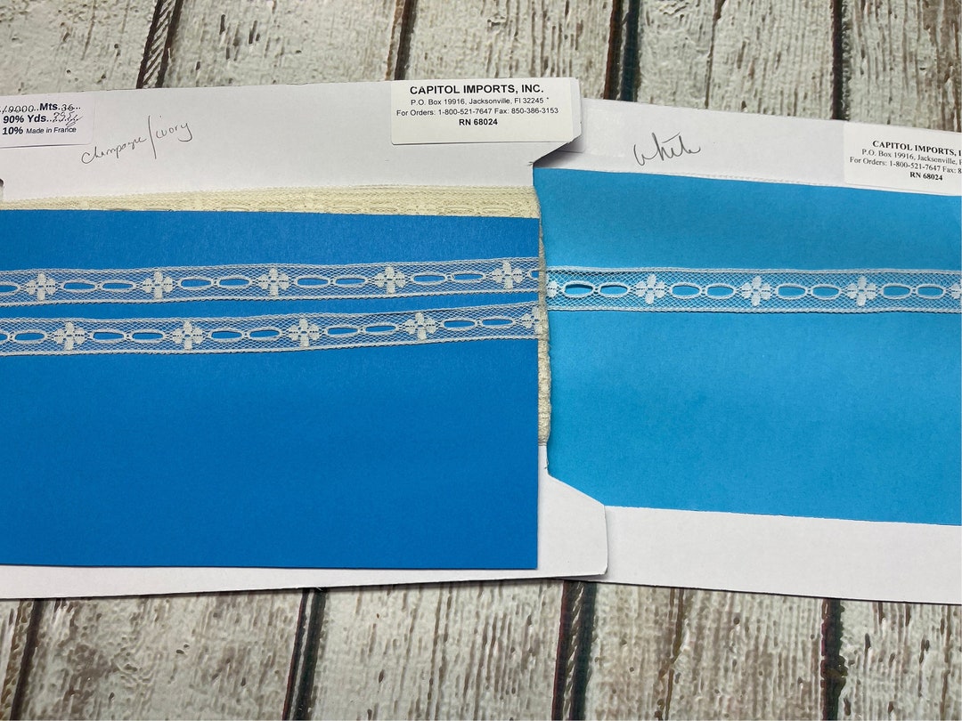 White French Val Lace Ribbon Beading Capitol Imports 9000 Heirloom ...