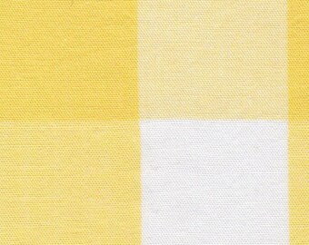 Plaid Buffalo Check Fabric Large Yellow Buffalo Check Gingham by ...