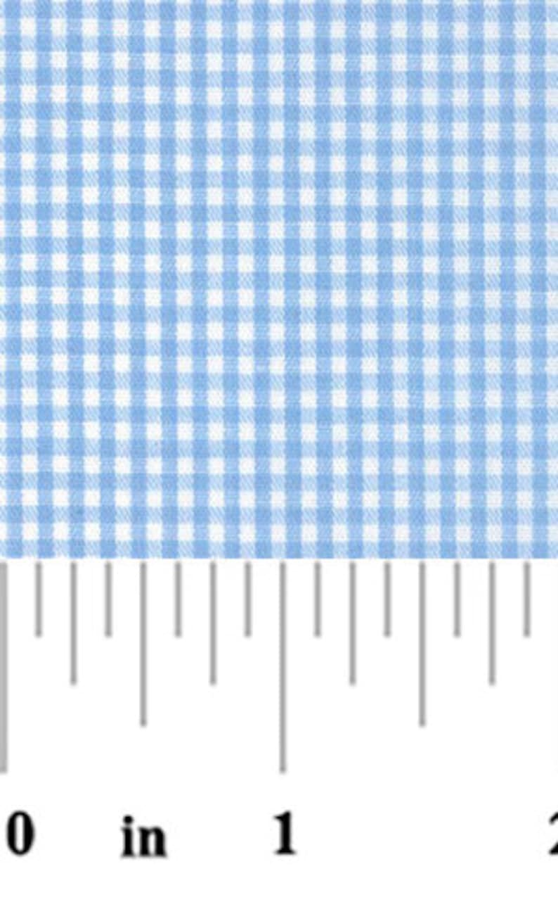 Blue Gingham Fabric 1/16 Inch Gingham Fabric Finders Check 16th Inch Blue Cotton Gingham Fabric ...