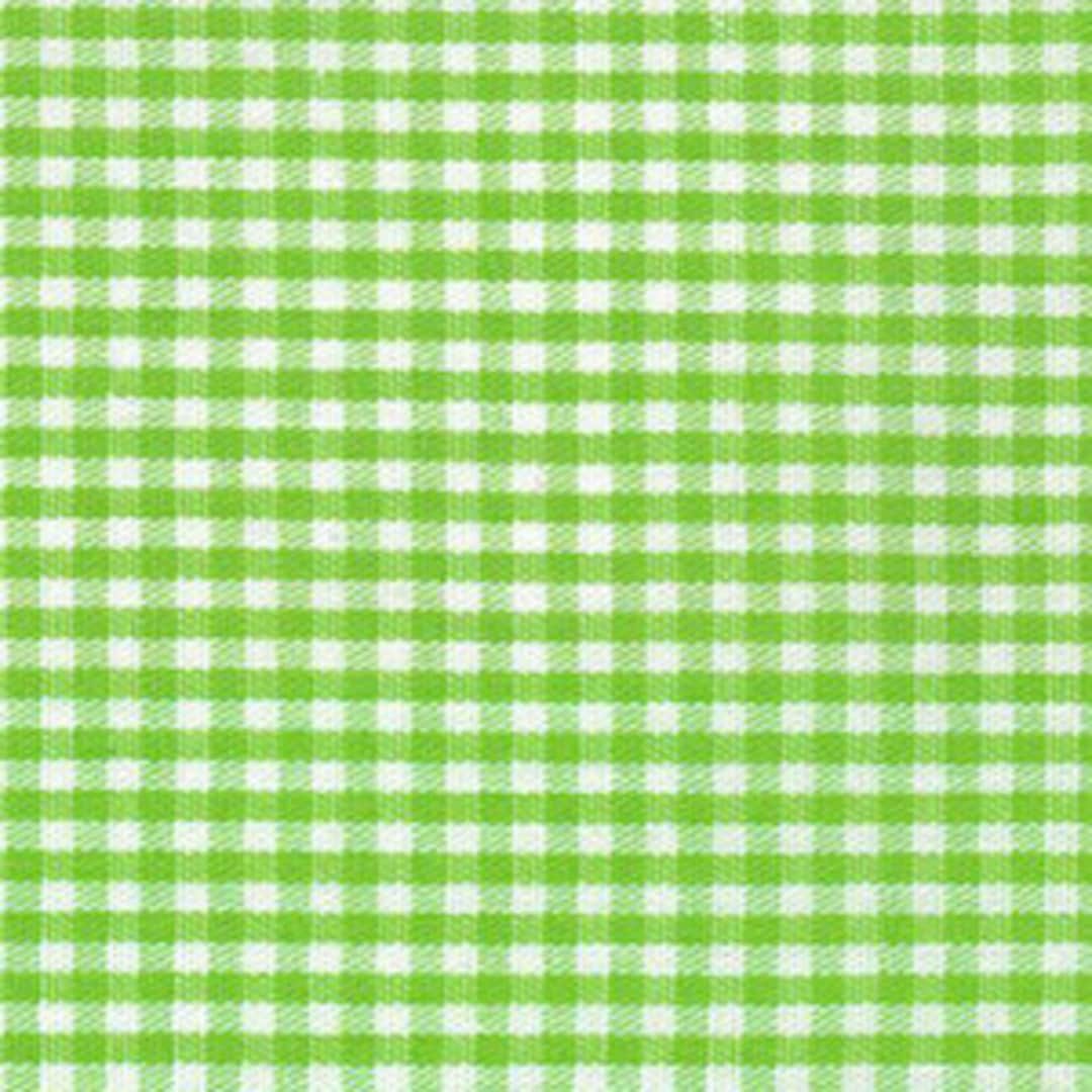 Lime Green Gingham Fabric 1/16 Inch Gingham Fabric Finders Check 16th ...
