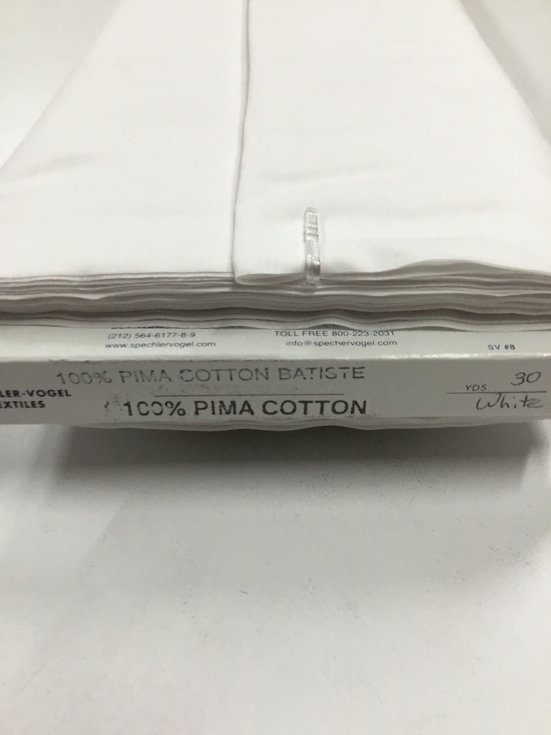 Pima Cotton White Batiste Spechler Vogel Pima Batiste Cotton Batiste ...